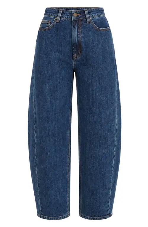 YUMI Denim Barrel Relaxed Fit Jeans