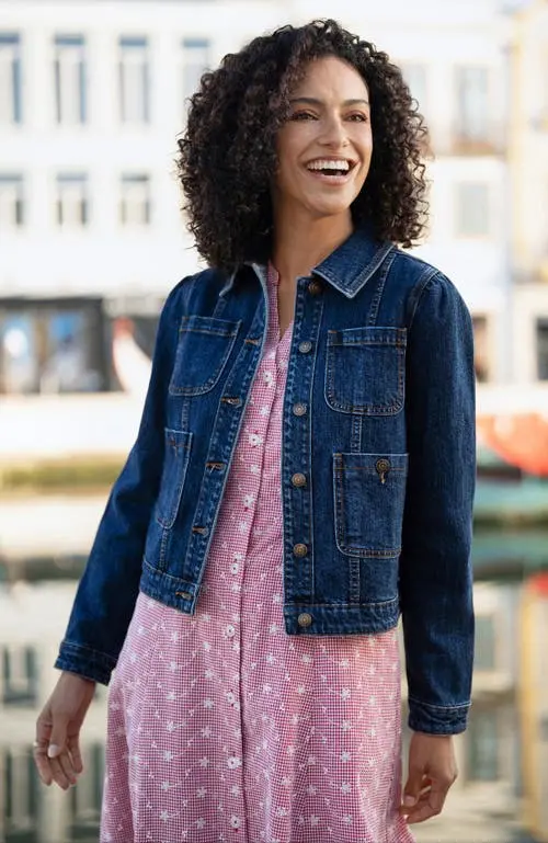 YUMI Stretch Denim Pocket Detail Jacket