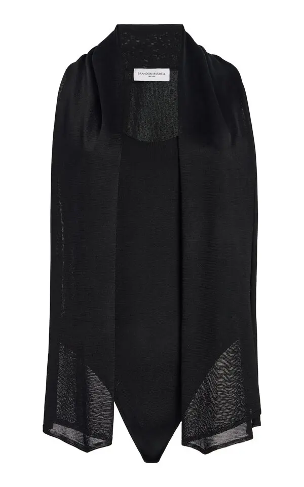 Brandon Maxwell Capri Scarf-detailed Bodysuit