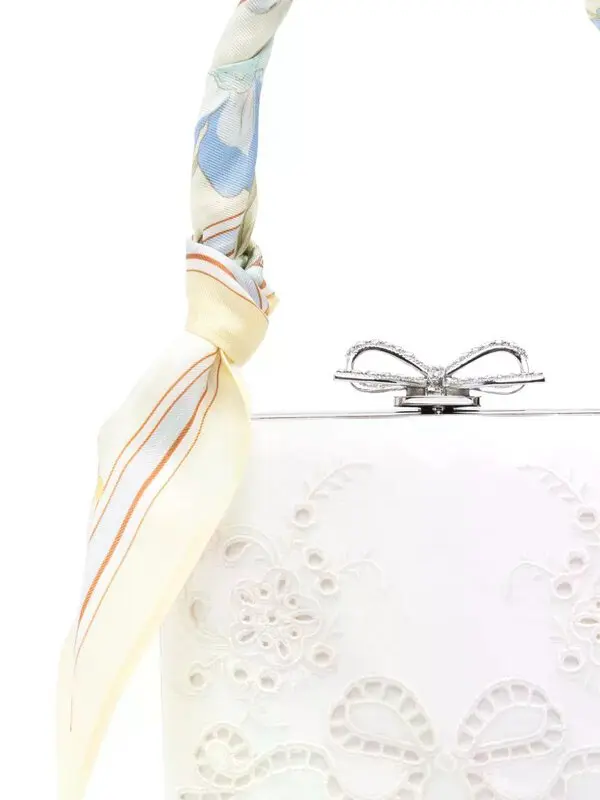 SELF-PORTRAIT Bow-detail Clutch Bag