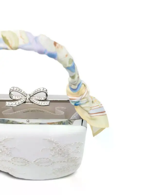 SELF-PORTRAIT Bow-detail Clutch Bag