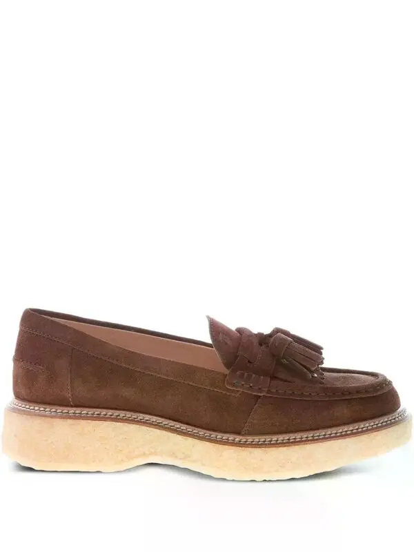 TOD'S Suede Loafers - Brown