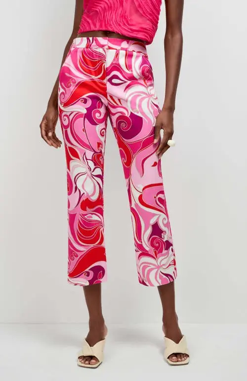 Trina Turk Printed Stretch Cotton Lulu Pant
