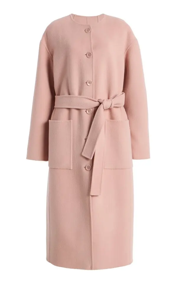 Ulla Johnson Fernanda Wool-cashmere Coat - Light Pink