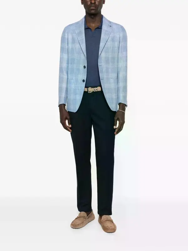 Tagliatore Patterned Blazer - Blue
