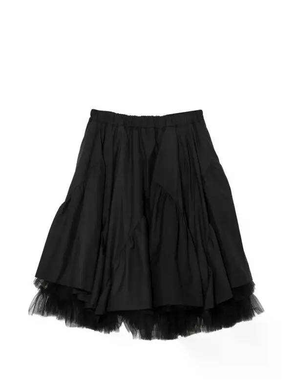 Noir Kei Ninomiya Ruffled Skirt - Black