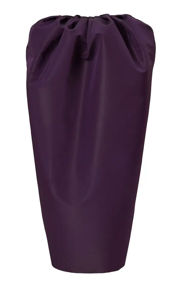 Carolina Herrera Ankle-length Silk Faille Skirt - Purple