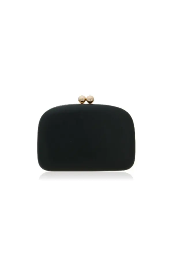 Carolina Herrera Vega Leather Clutch