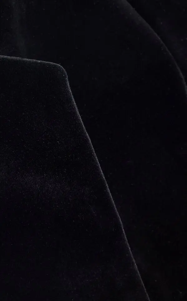 Brandon Maxwell Alora Single-breasted Bonded Velvet Jacket