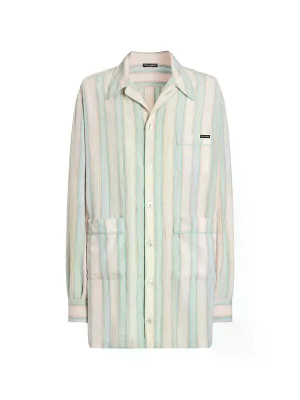 Dolce & Gabbana Striped Pocket Shirt