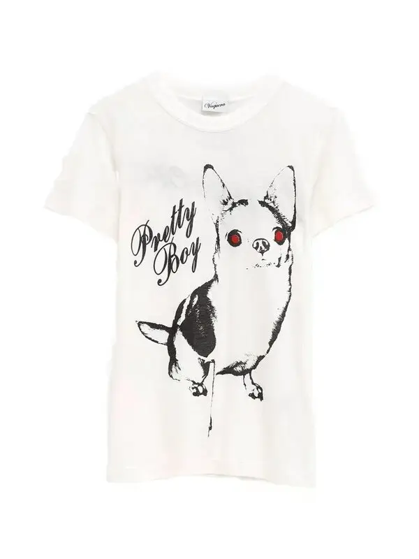 Vaquera Graphic-print T-shirt - White