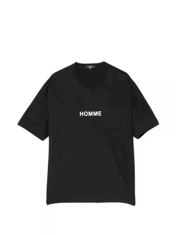 Comme Des Garçons Logo-print T-shirt - Black