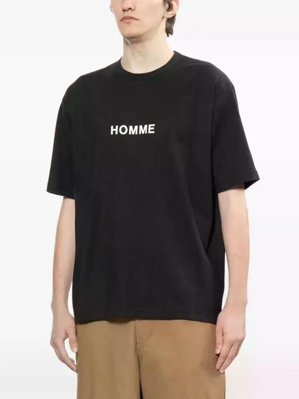 Comme Des Garçons Logo-print T-shirt - Black