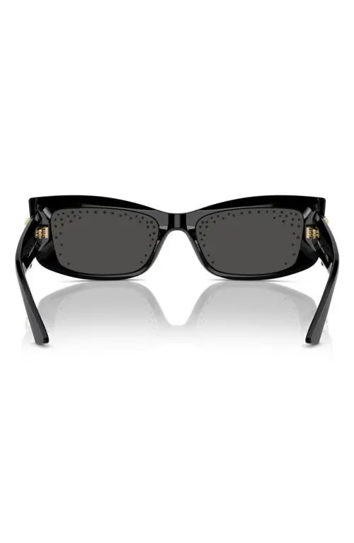 JIMMY CHOO 55mm Pillow Sunglasses - Black/dark Grey