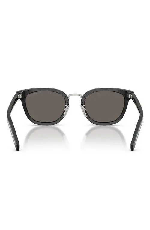 Prada 49mm Cat Eye Sunglasses - Black/dark Grey