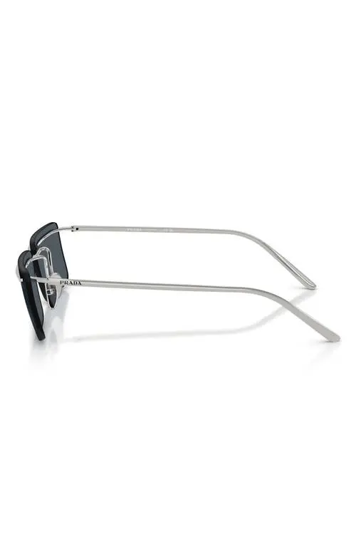 Prada 60mm Rectangular Sunglasses