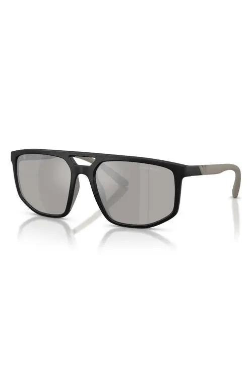 Emporio Armani 58mm Mirrored Square Sunglasses