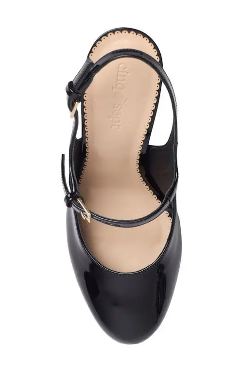 Cinq À Sept Lola Mary Jane Slingback Sandal - Black
