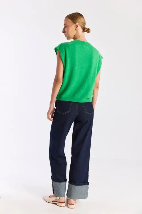 BRODIE CASHMERE 100% Cashmere Tina Tank