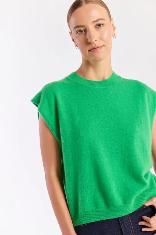 BRODIE CASHMERE 100% Cashmere Tina Tank