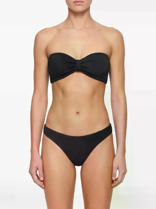 Hunza G Jean Textured Bikini - Black