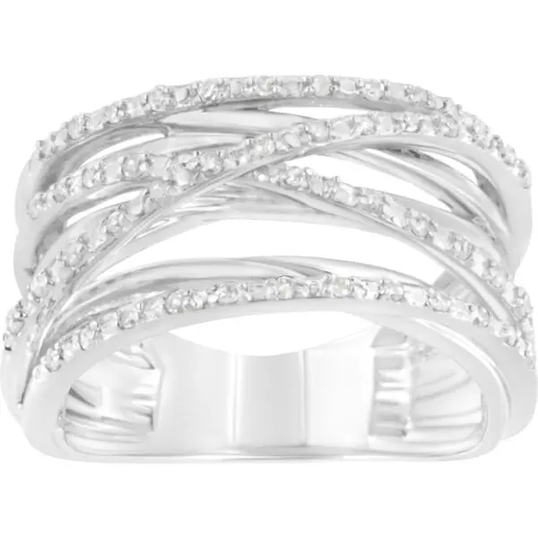 HAUS OF BRILLIANCE 1/4 Cttw Round-cut Diamond Ring - Silver