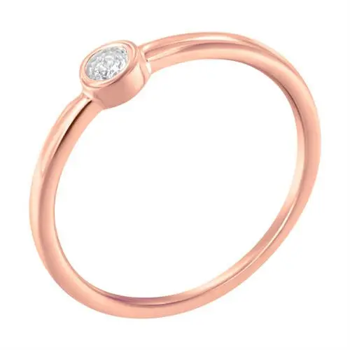 HAUS OF BRILLIANCE 14k Rose Gold Plated Diamond Accent Ring - Rose Gold Over Silver