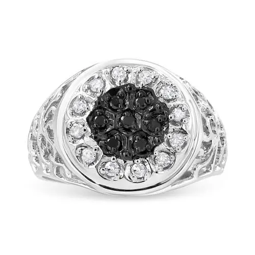 HAUS OF BRILLIANCE 1/4 Cttw Diamond Cluster Ring - Silver