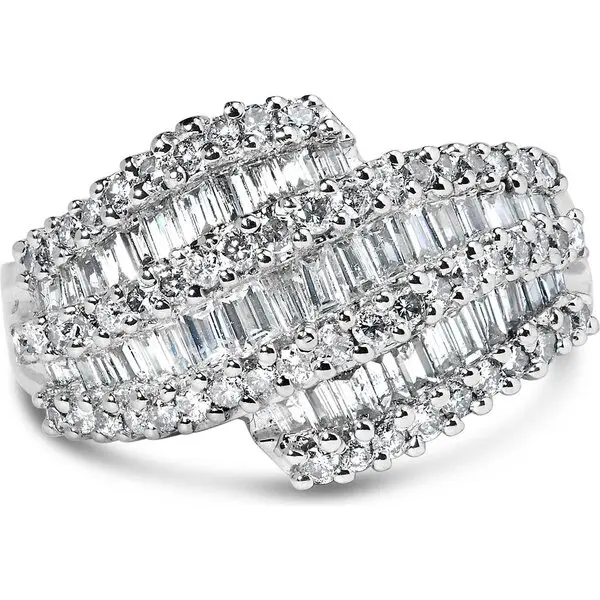 HAUS OF BRILLIANCE 14k 1 3/4 Cttw Diamond Cocktail Ring Band - White Gold