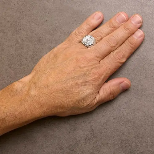 HAUS OF BRILLIANCE 1/2 Cttw Multi-diamond .925 Sterling Ring