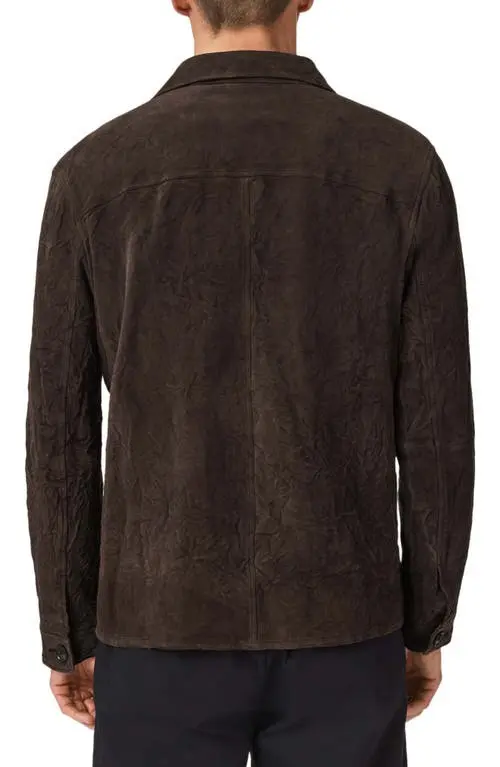 John Varvatos Jesse Suede Shirt Jacket