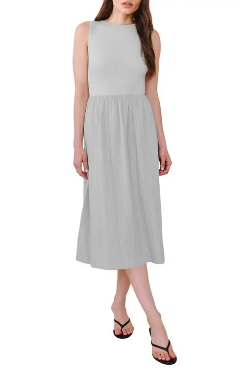 Bella Dahl Mixed Media Sleeveless Midi Dress