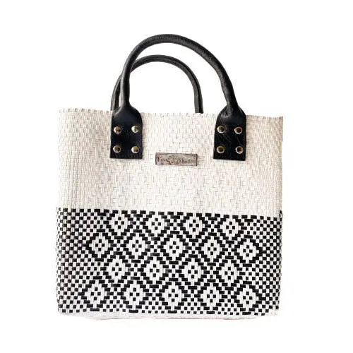 TIN MARIN White Large Woven Crossbody Bag