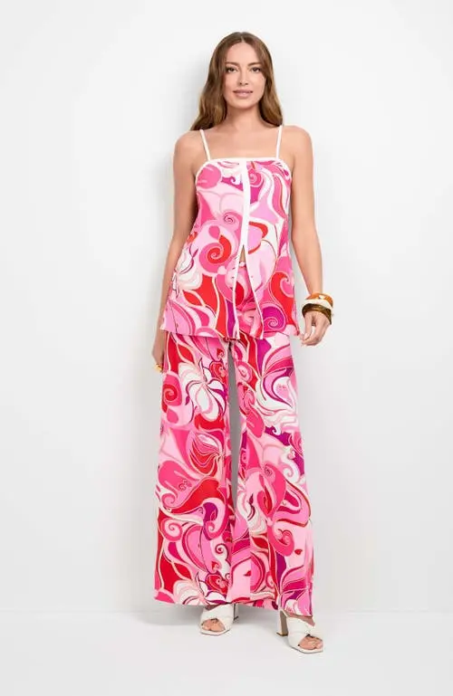 Trina Turk Aliza Printed Tunic Top - Darsena
