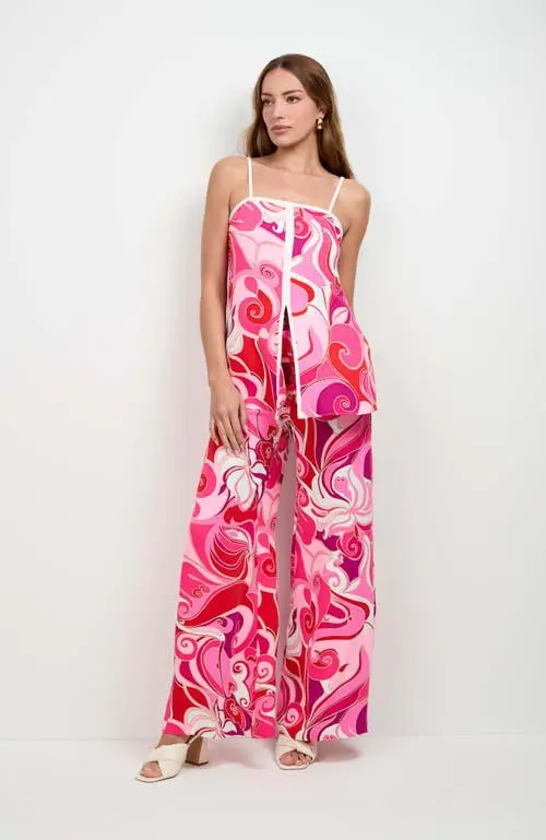Trina Turk Aliza Printed Tunic Top - Darsena