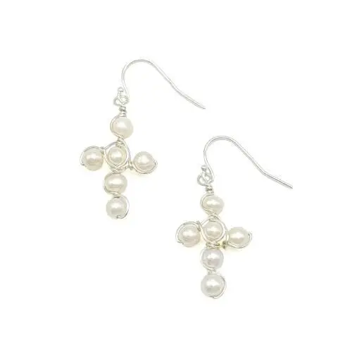 ALEGRIA ACCESSORIES Cross Earrings - Silver
