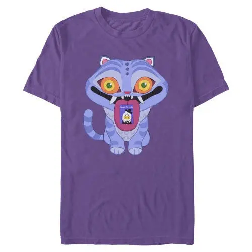 KPOP DEMON HUNTERS Derpy Save The Date Short Sleeve Graphic T-shirt - Purple
