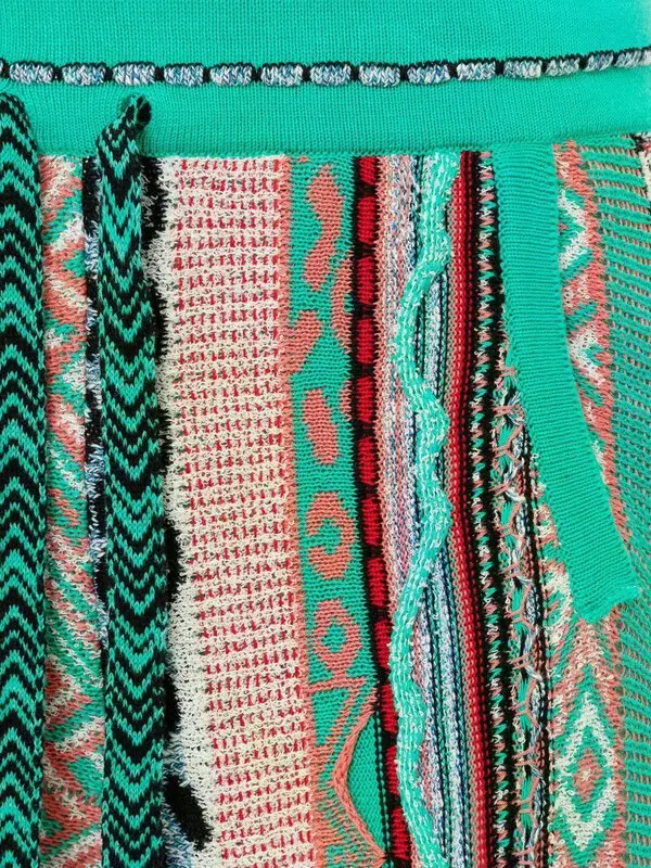 LANEUS Knitted Patterned Shorts