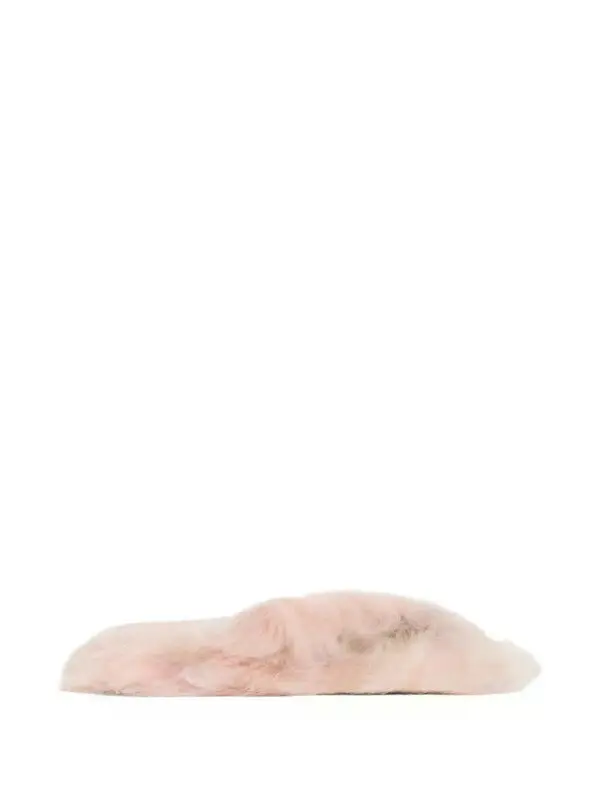 Dolce & Gabbana Shearling Flip-flops - Pink