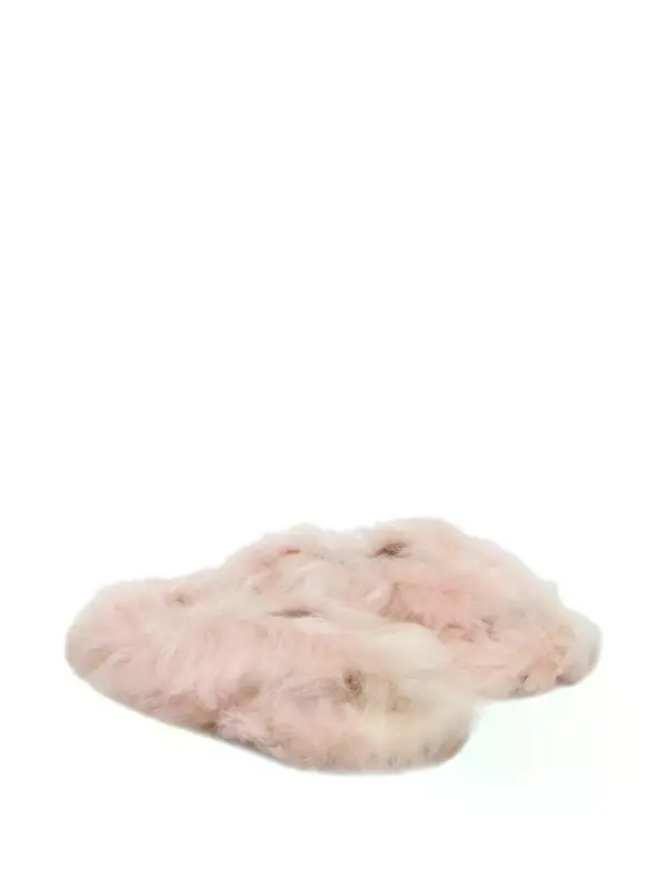 Dolce & Gabbana Shearling Flip-flops