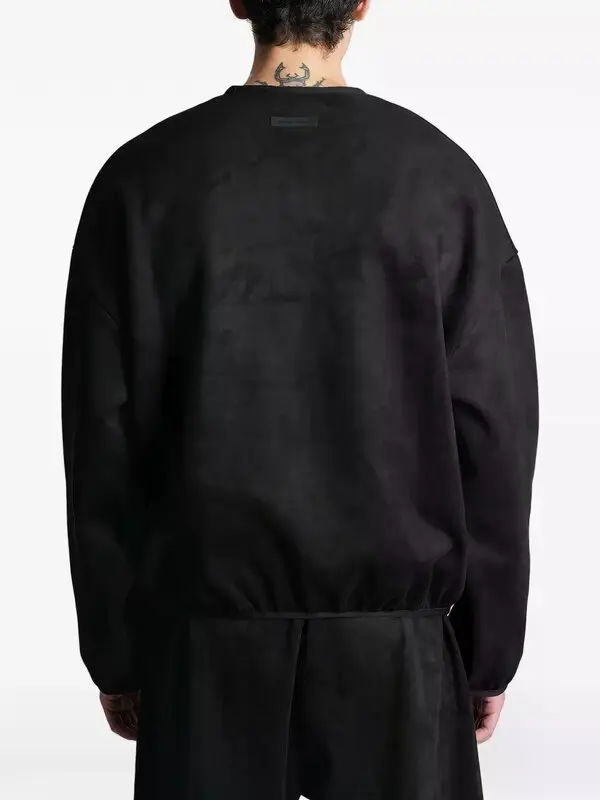 Fear Of God Logo-print Long-sleeve Sweatshirt - Black