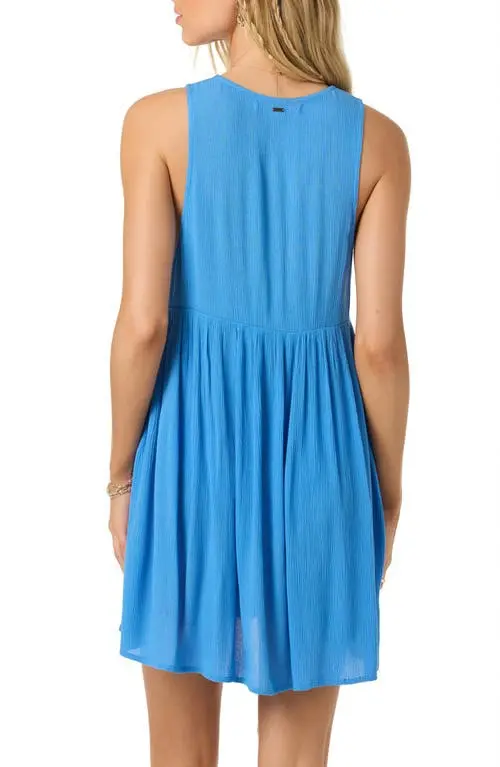 O'Neill Saltwater Solids Teddy Cover-up Minidress - Blue