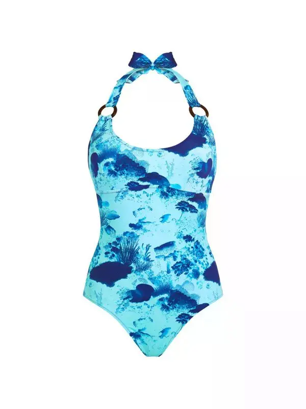 Vilebrequin Coral Reef Print One-piece Swimsuit - Blue