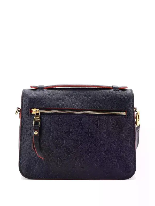 LOUIS VUITTON Pochette Metis Monogram Empreinte Leather Crossbody Bag - Blue