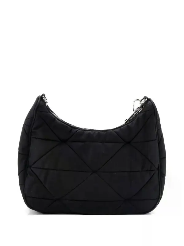 Prada Re-edition Shoulder Bag Quilted Tessuto Small Crossbody Bag - Black