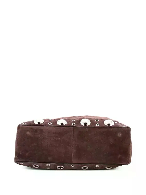 Valentino Garavani Nellcote Studded Suede Medium Tote Bag - Brown