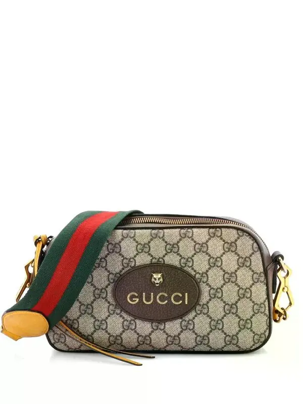 Gucci Neo Vintage Camera Messenger Bag Gg Coated Canvas Crossbody Bag - Brown