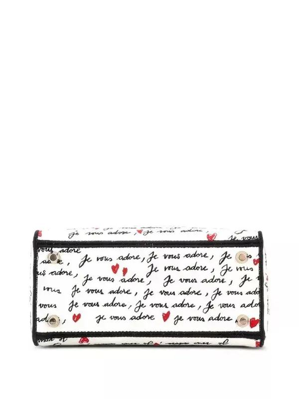 Dior Lady D-lite Embroidered Canvas Satchel