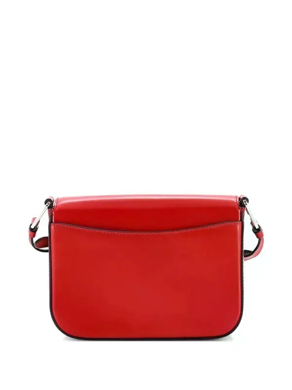 Prada Full Flap Spazzolato Leather Small Shoulder Bag