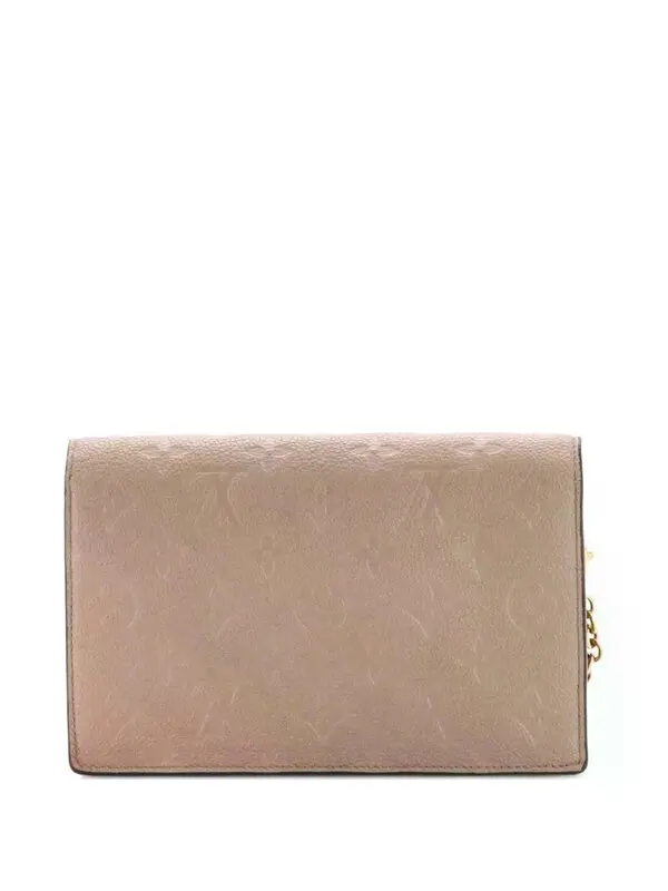 LOUIS VUITTON Vavin Chain Wallet Nm Monogram Empreinte Leather Crossbody Bag - Neutrals